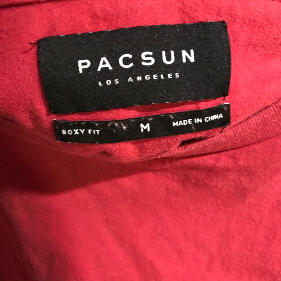 PacSun | Shirts | Pacsun Red Tee | Poshmark